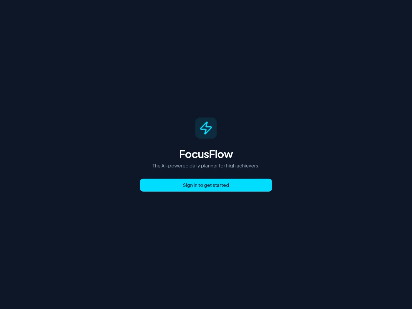 FocusFlow Daily Planner
