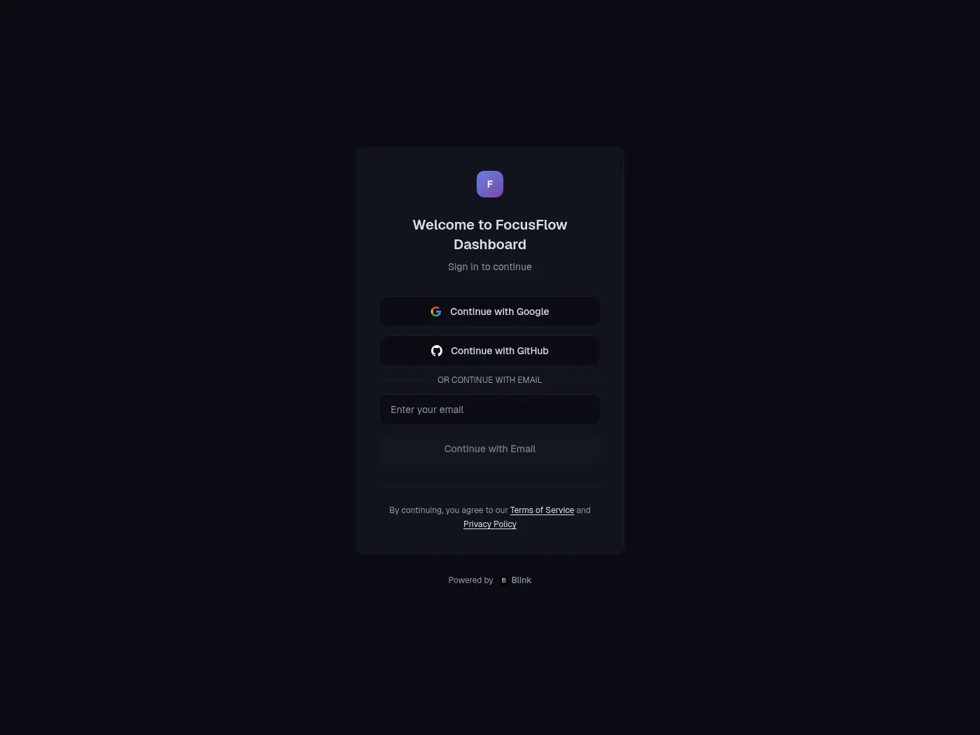 FocusFlow Dashboard