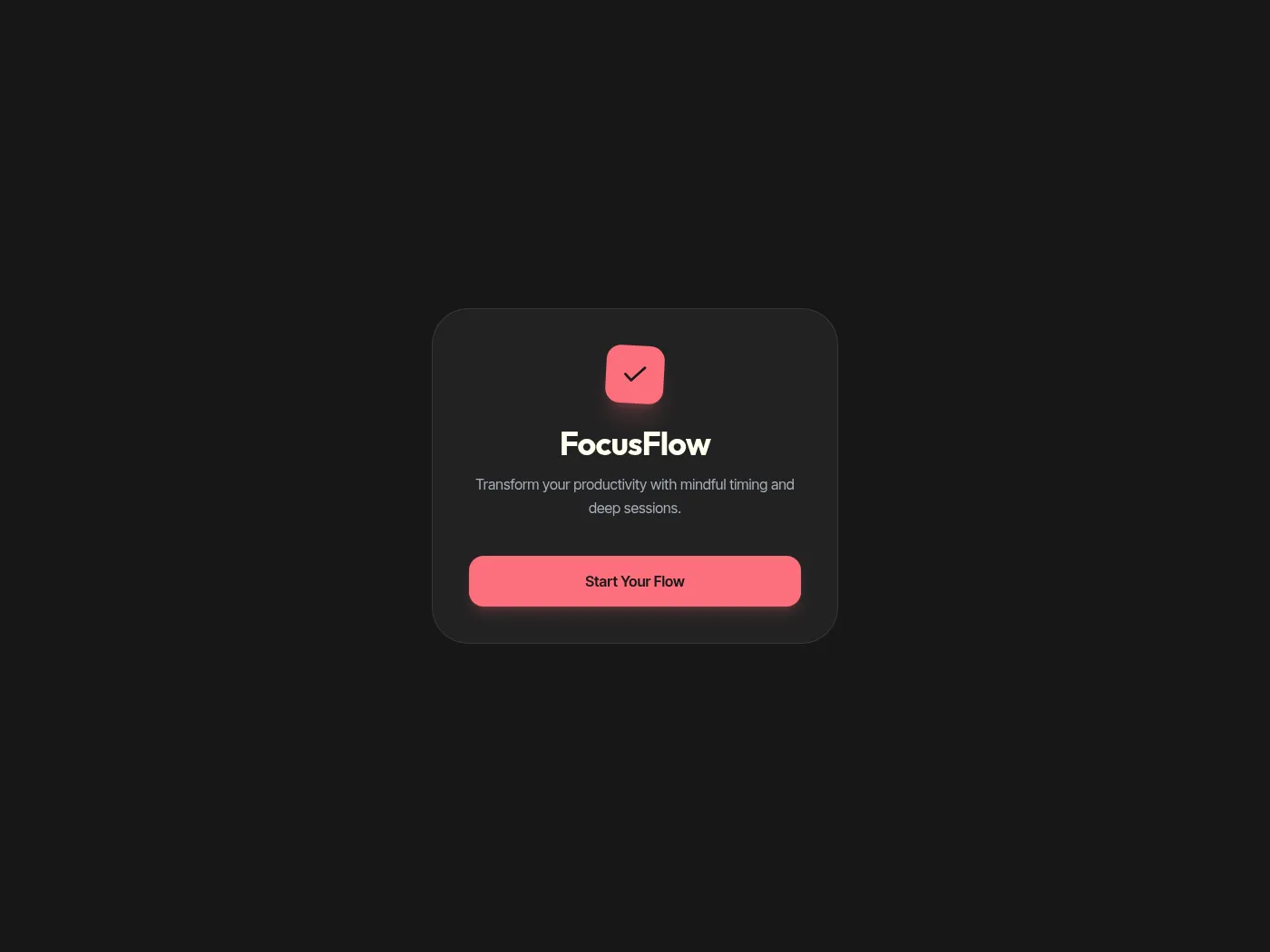 FocusFlow Timer