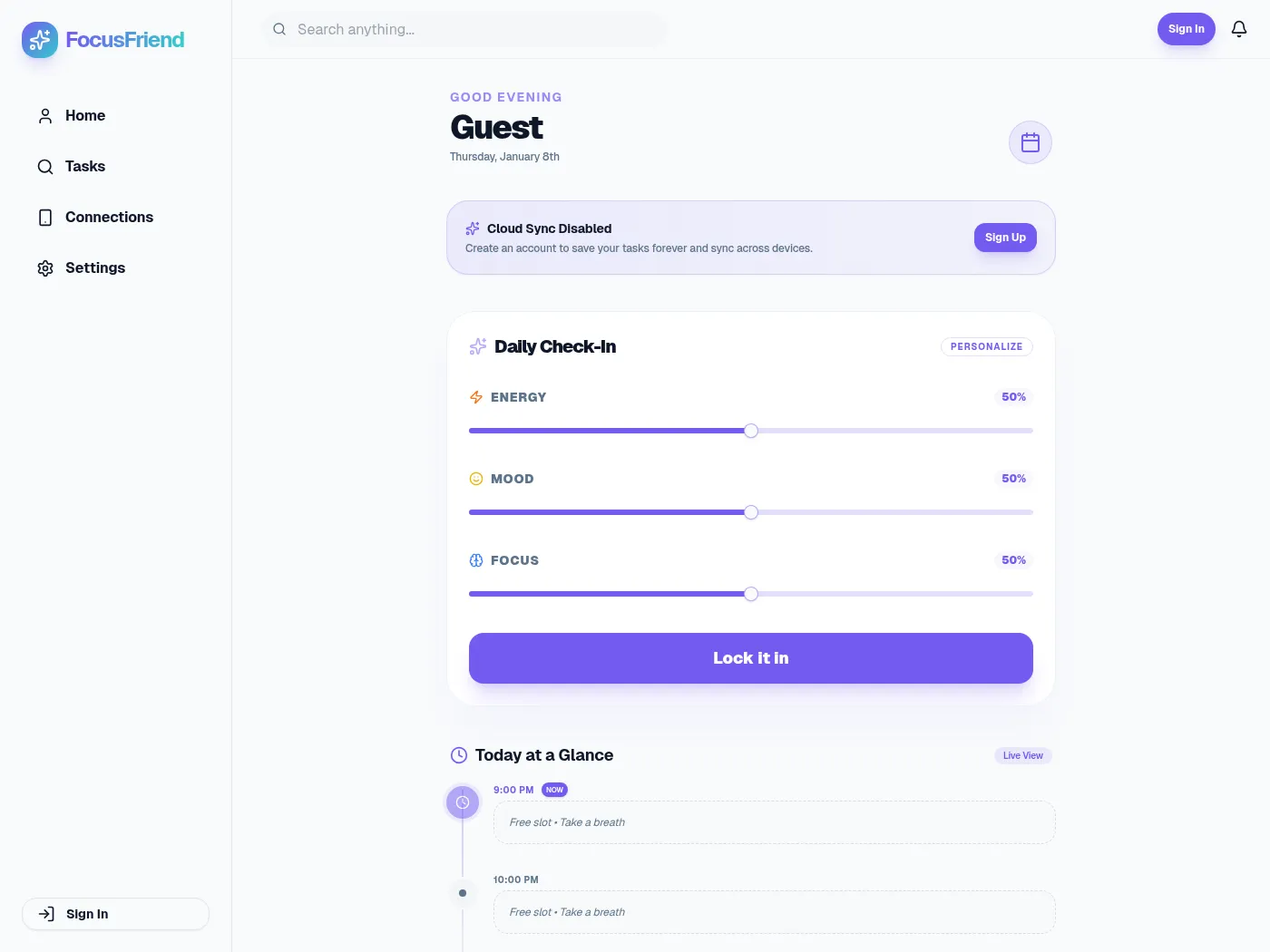 FocusFriend AI