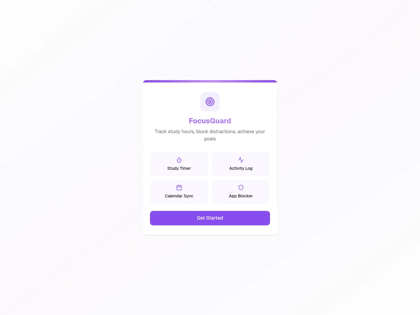 FocusGuard Study Tracker