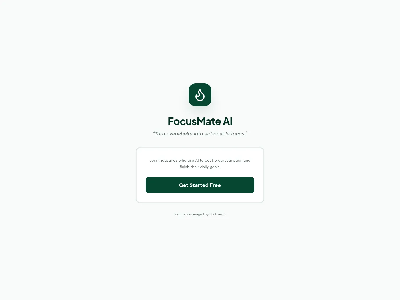 FocusMate AI