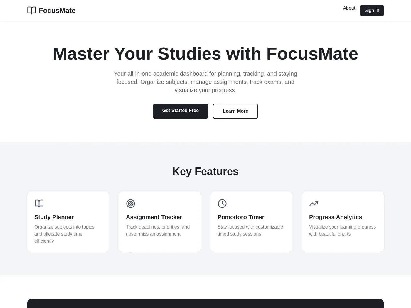 FocusMate Planner