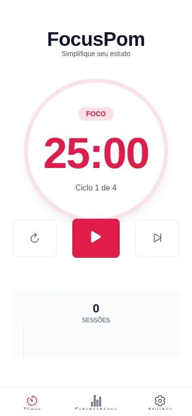 FocusPom Minimal Timer