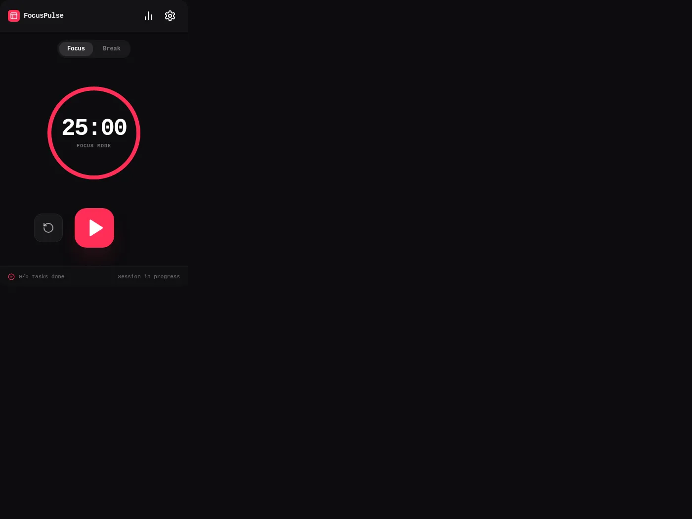 FocusPulse Chrome Timer