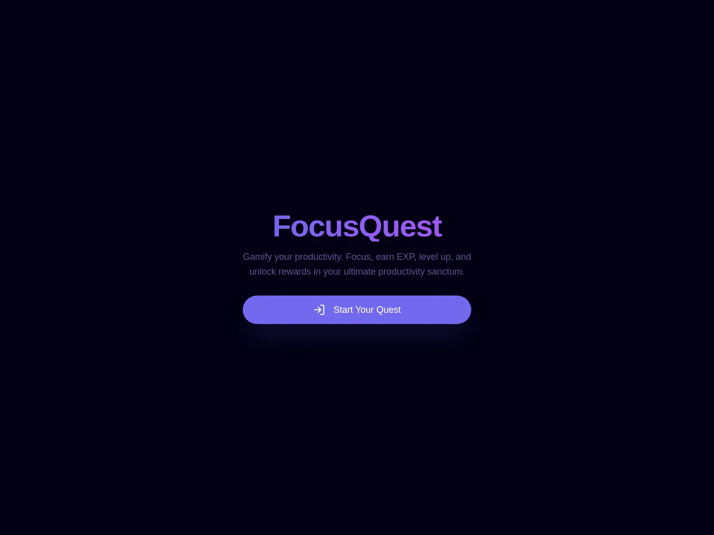 FocusQuest Productivity App