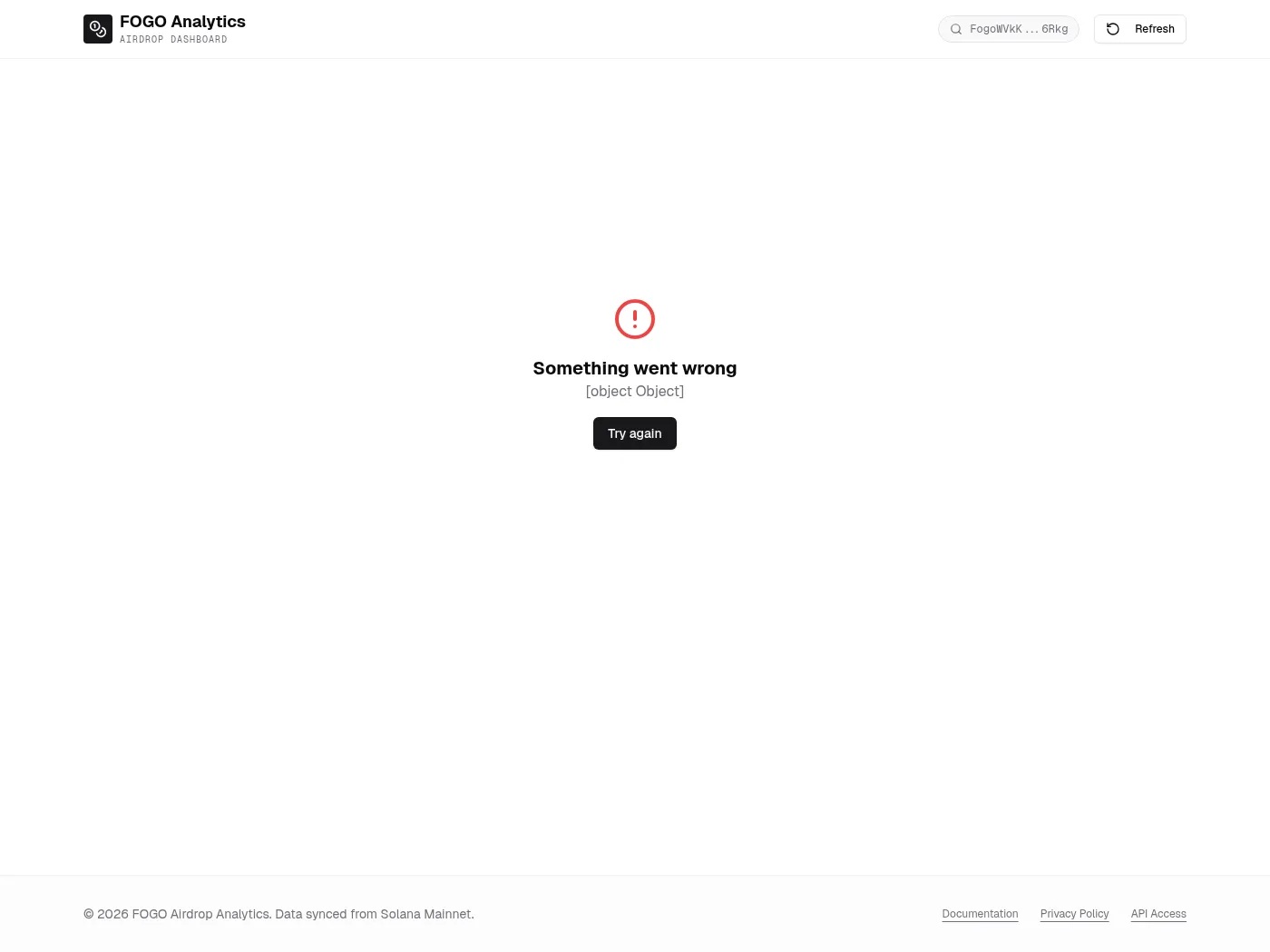 FOGO Airdrop Analytics