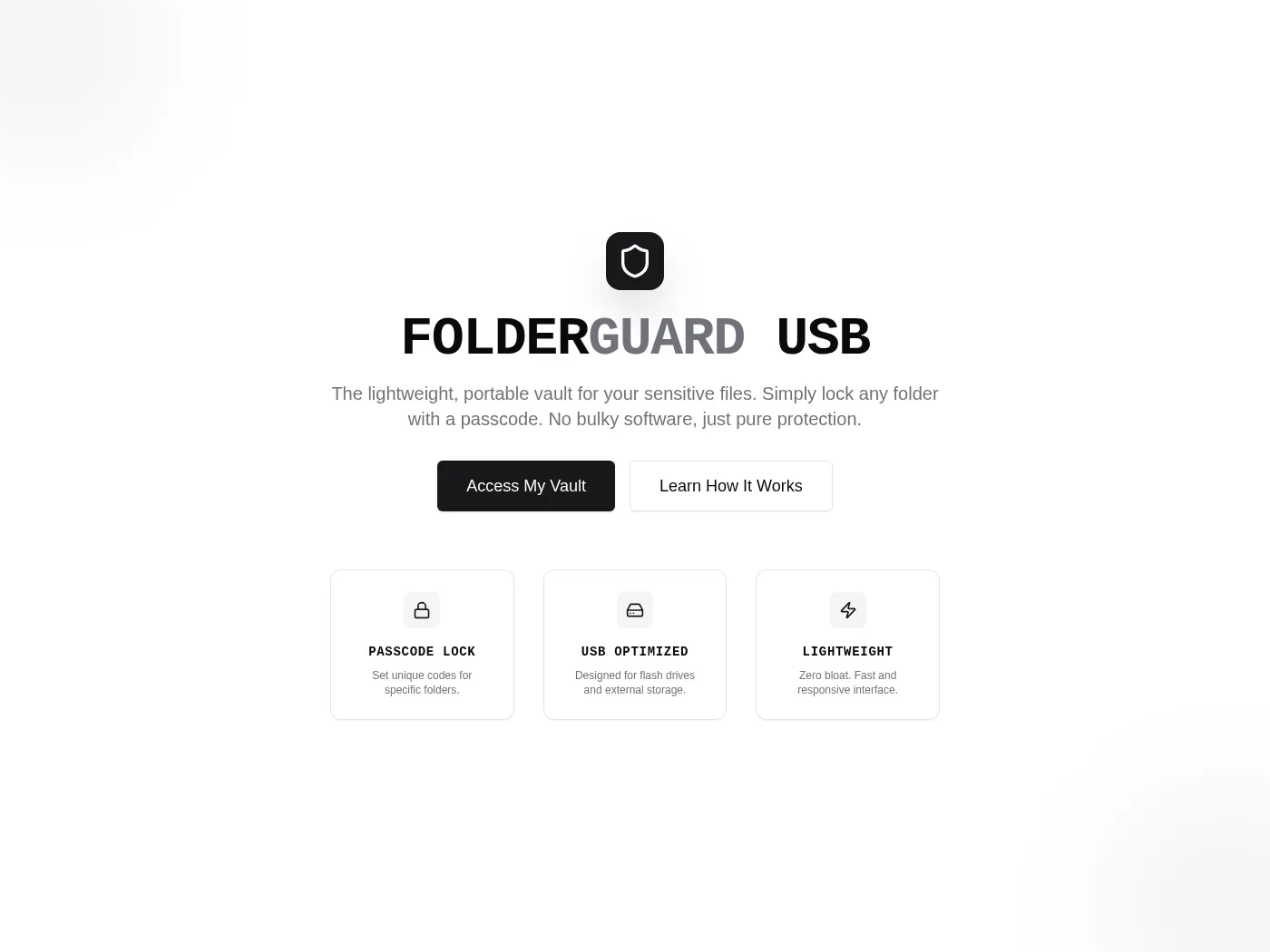 FolderGuard USB