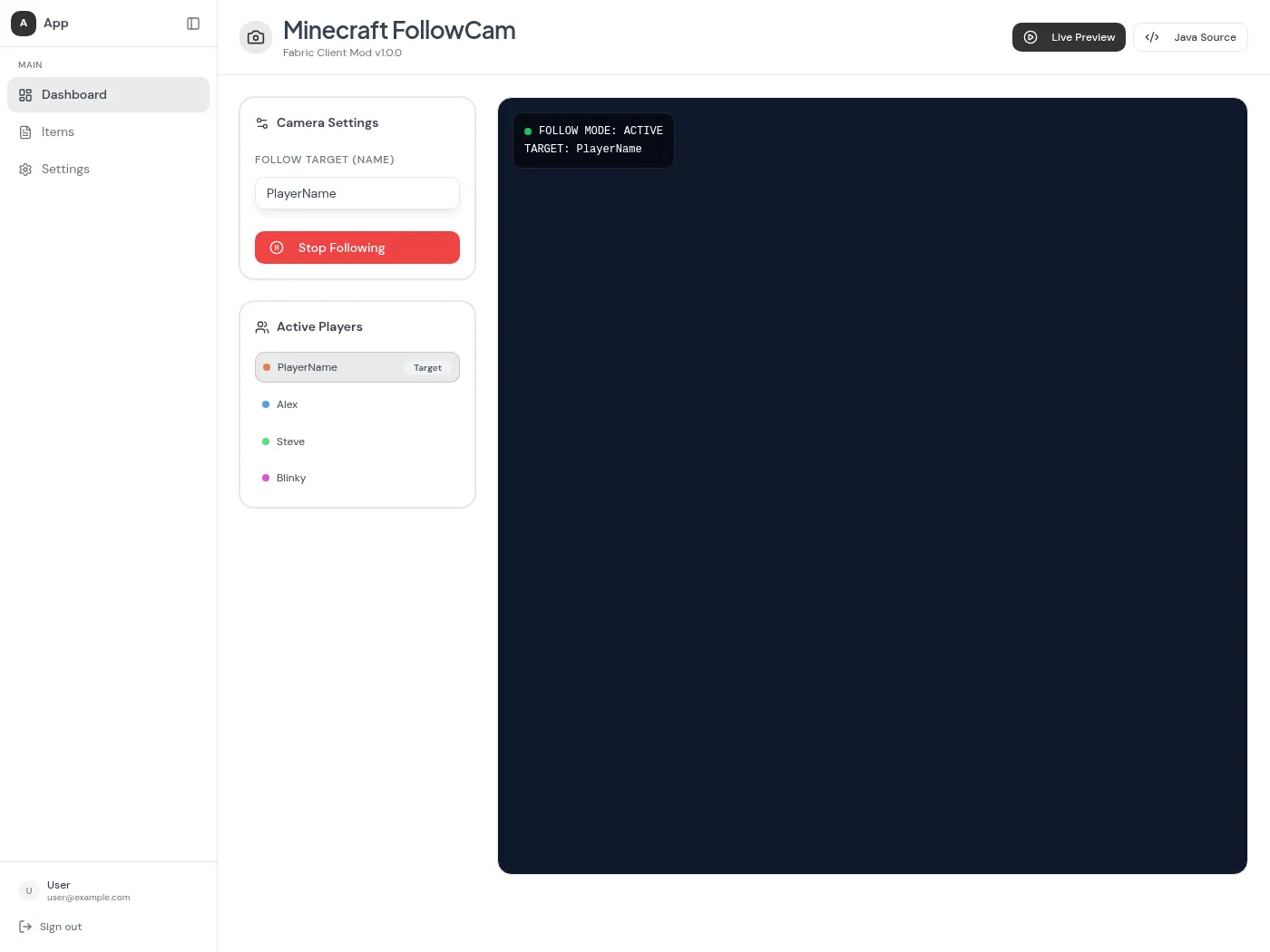 FollowCam Mod