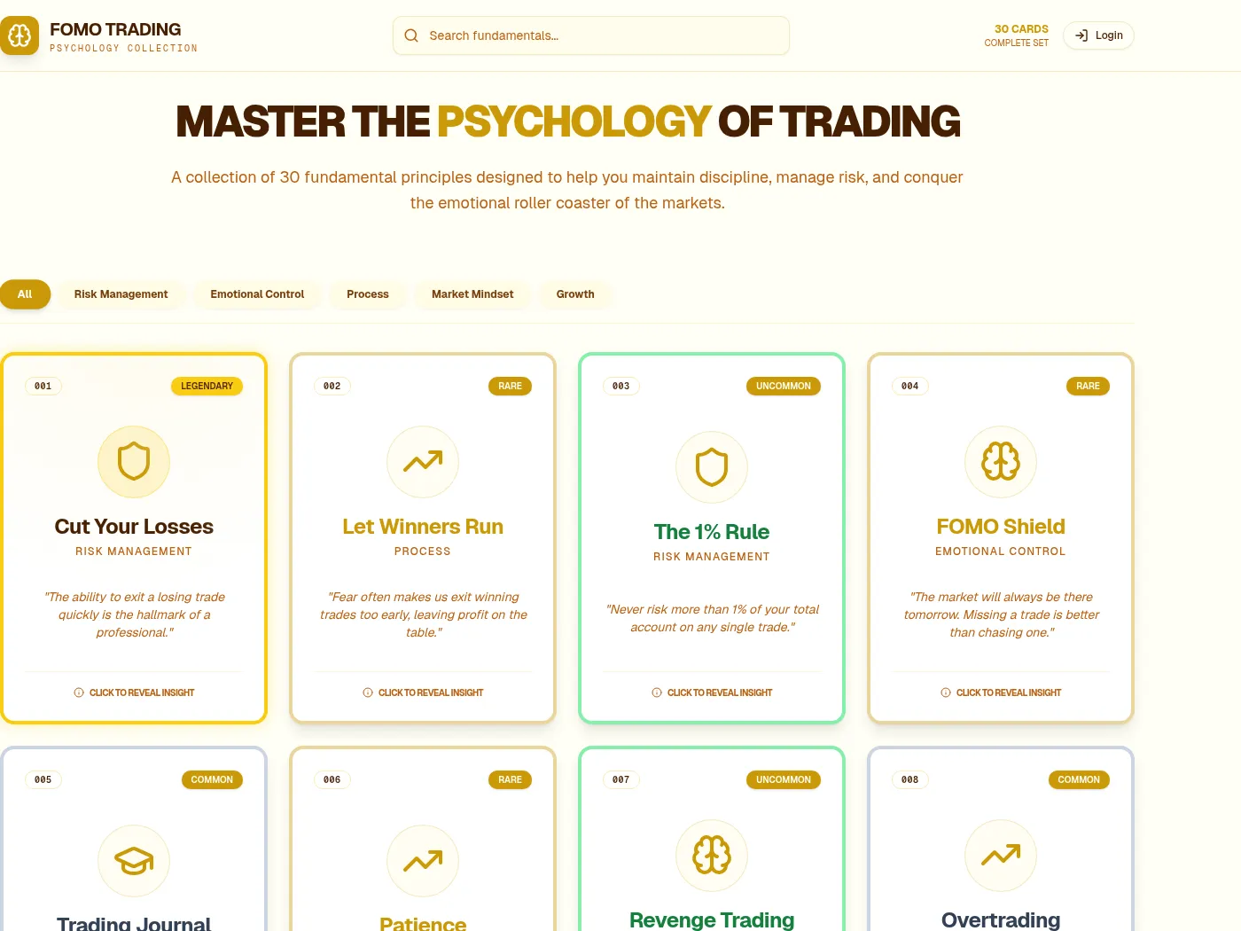 Fomo Trading Card Template