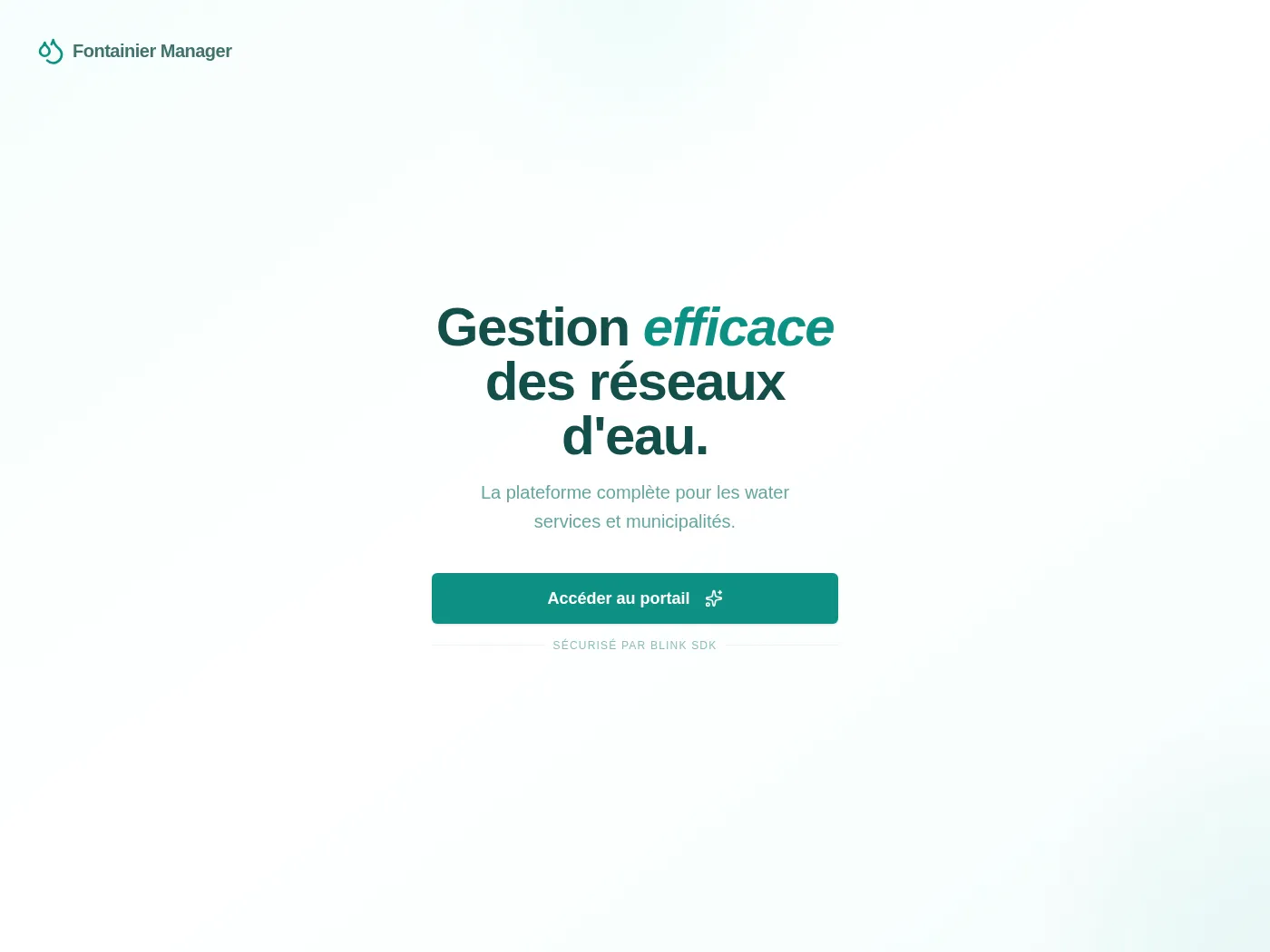 Fontainier Manager