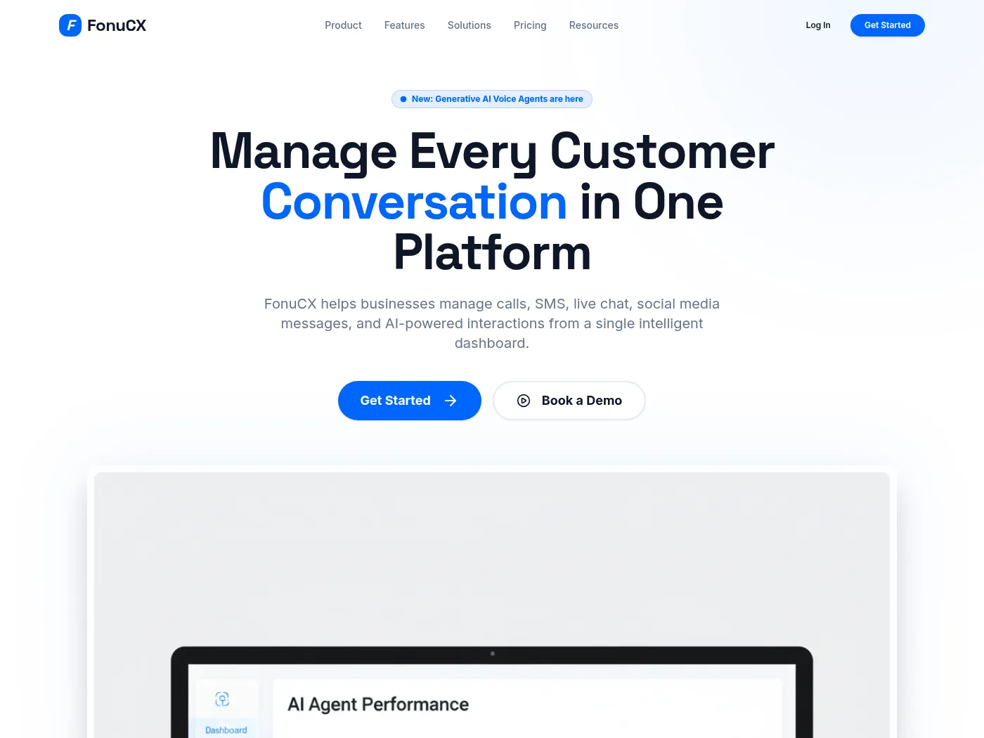 FonuCX Platform Landing