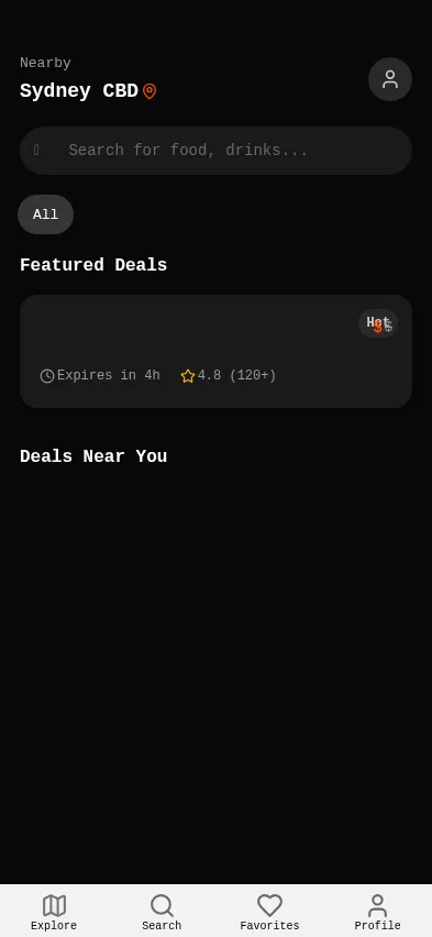 Local Food Deal Radar