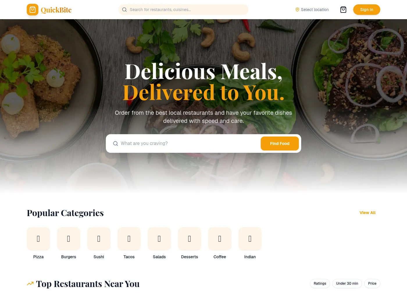 QuickBite Restaurants