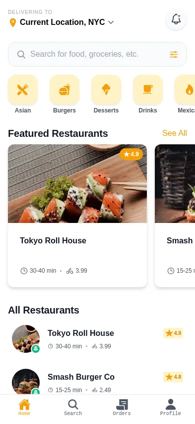 QuickBite Delivery App