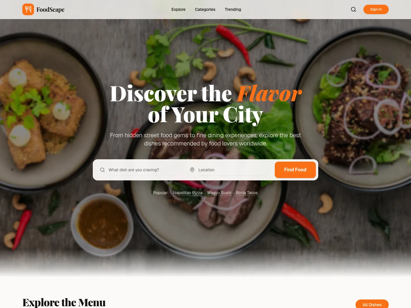 Food Finder Web