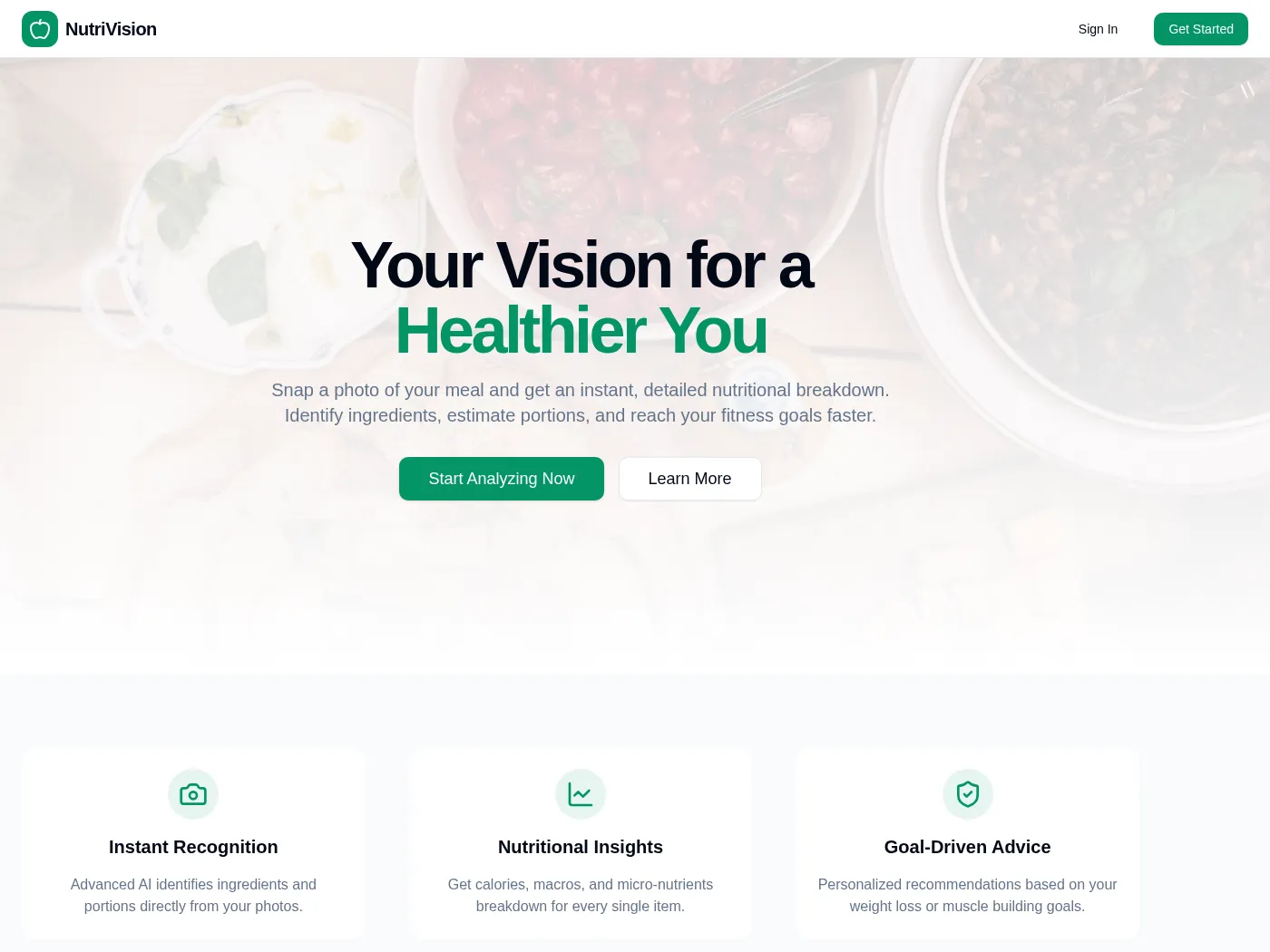 NutriVision Analyzer
