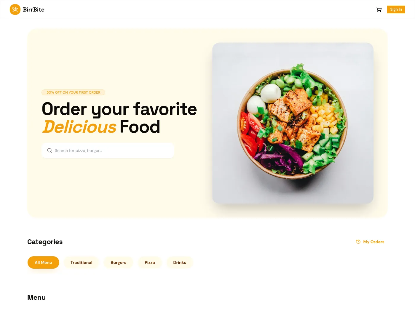 TeleBirr Food Order App