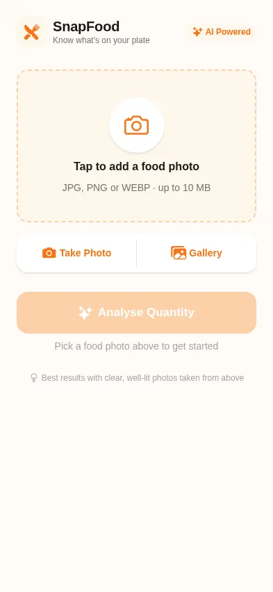 SnapFood Quantifier
