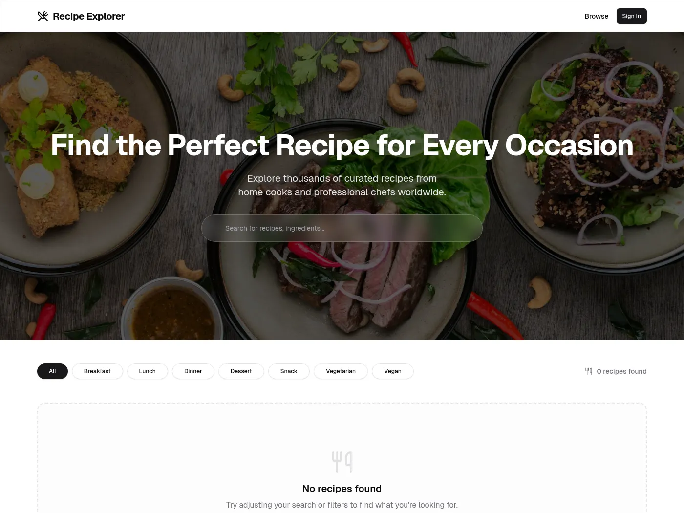 Recipe Explorer