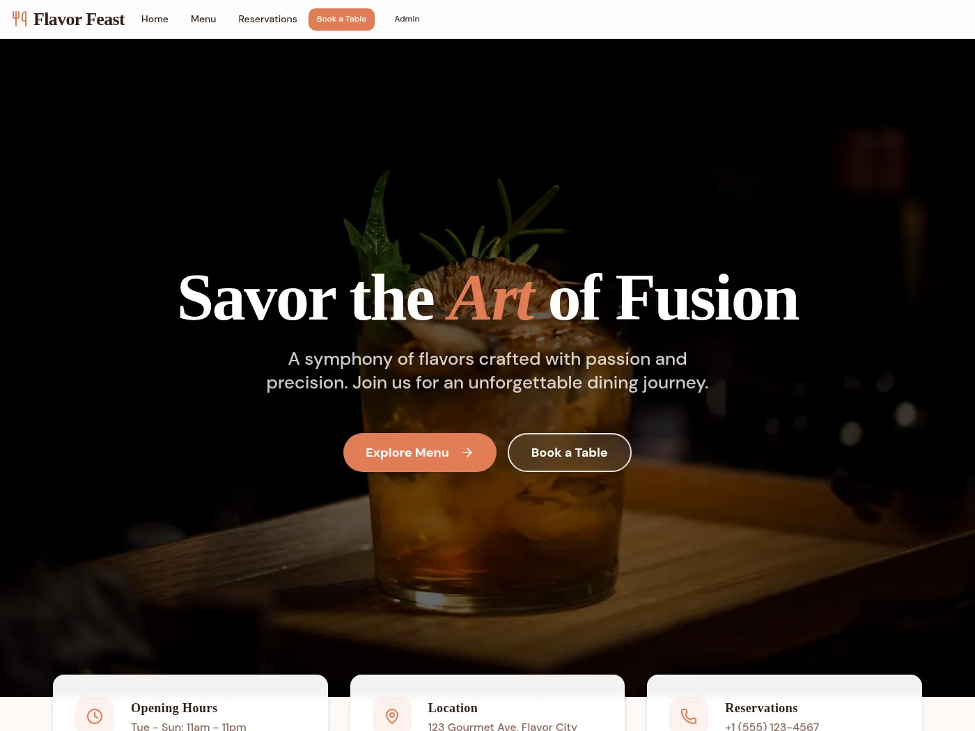Flavor Feast Site