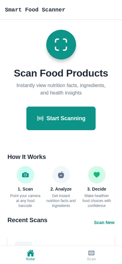 Smart Food Scanner