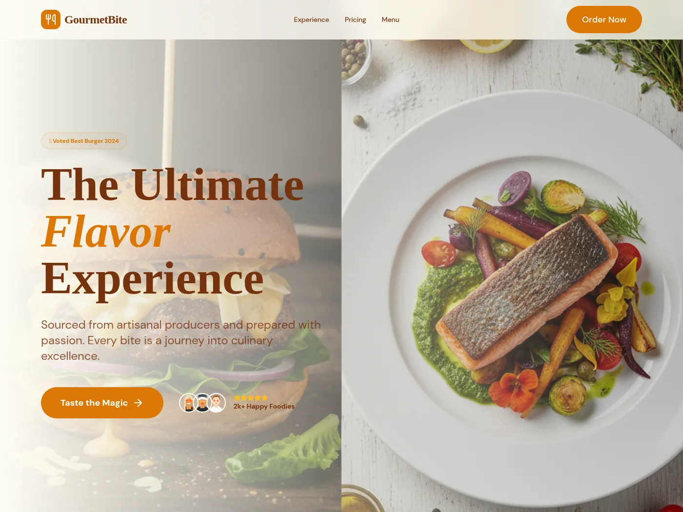 Foodie Landing Page