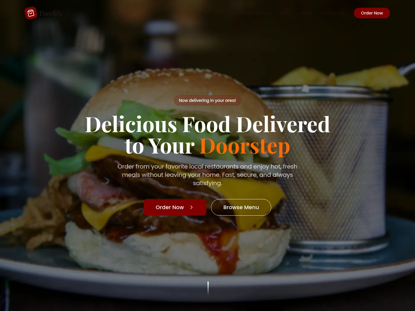 Foodify Web Landing