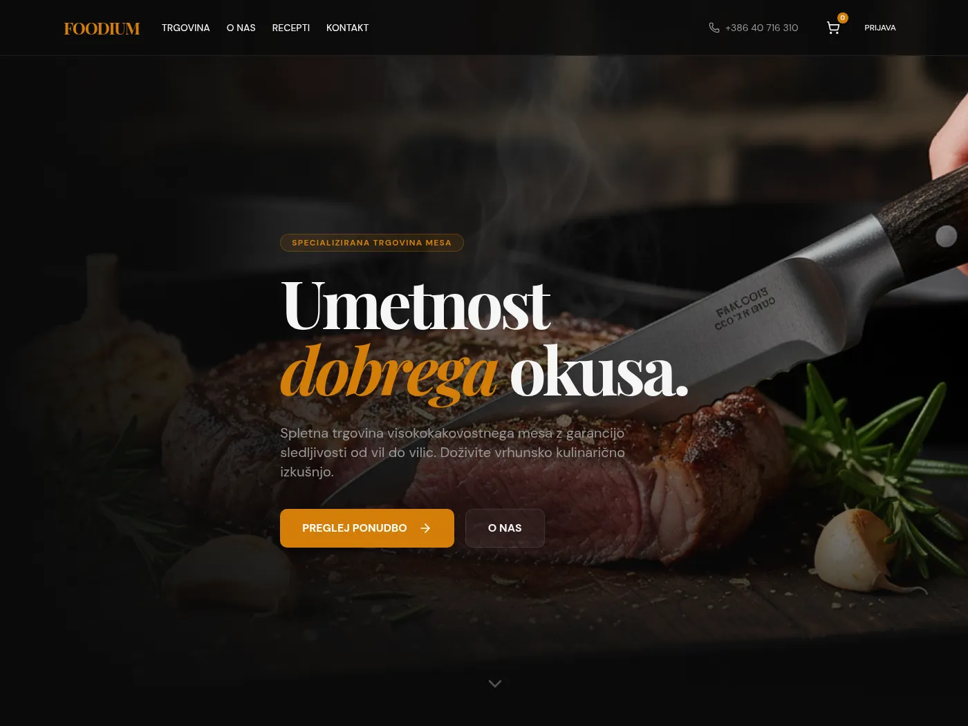 Foodium Redesign Web