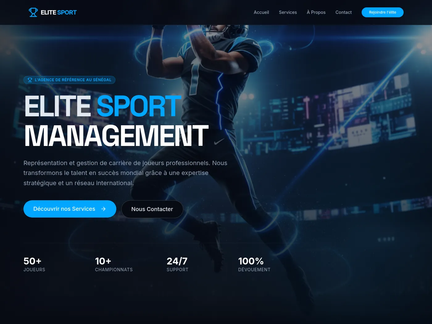 Football Talent Agency Site