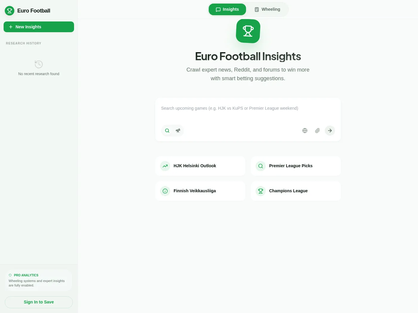 Euro Football Insights