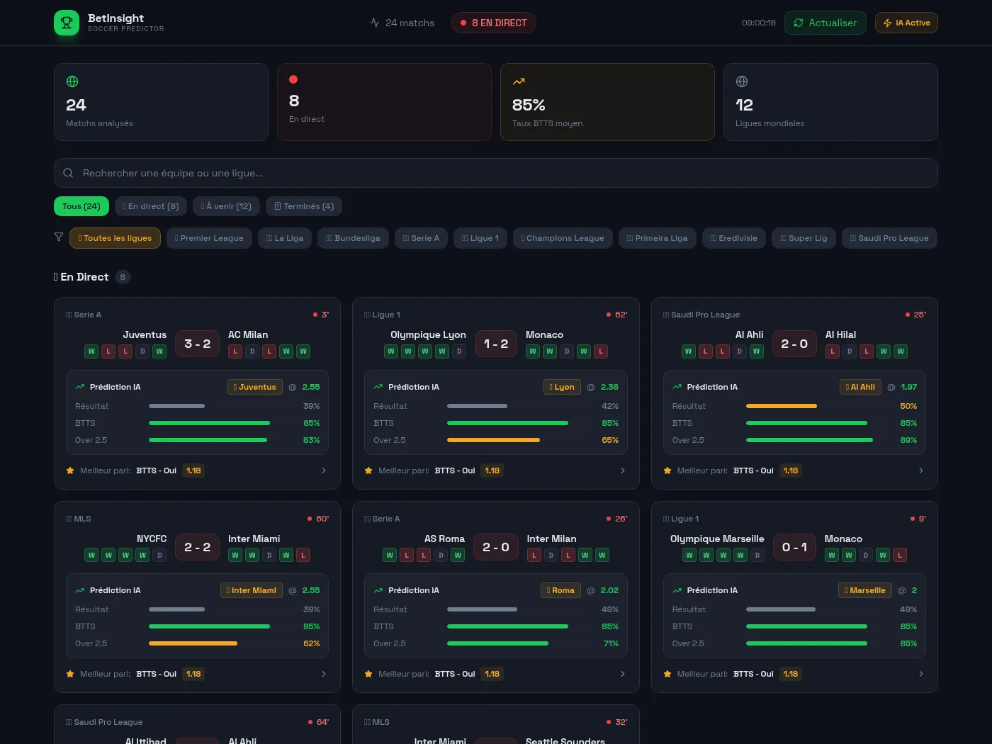 BetInsight Soccer Predictor