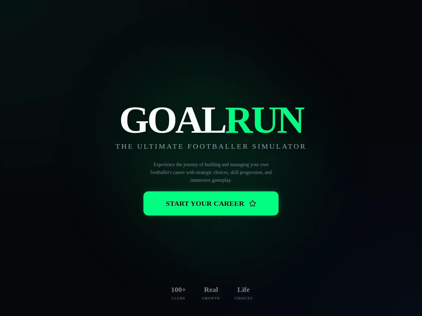 Football Career Game