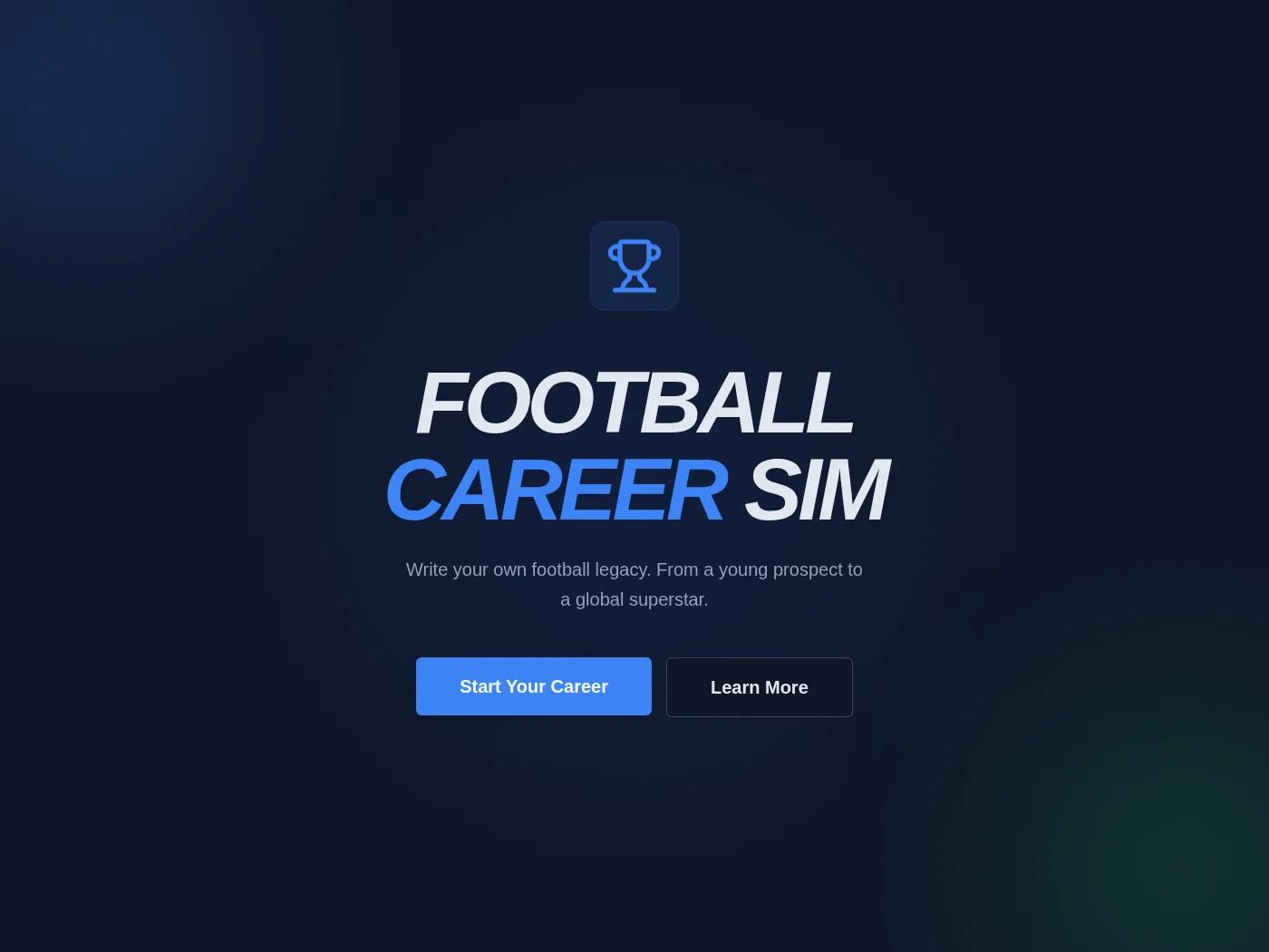 Football Career Simulator