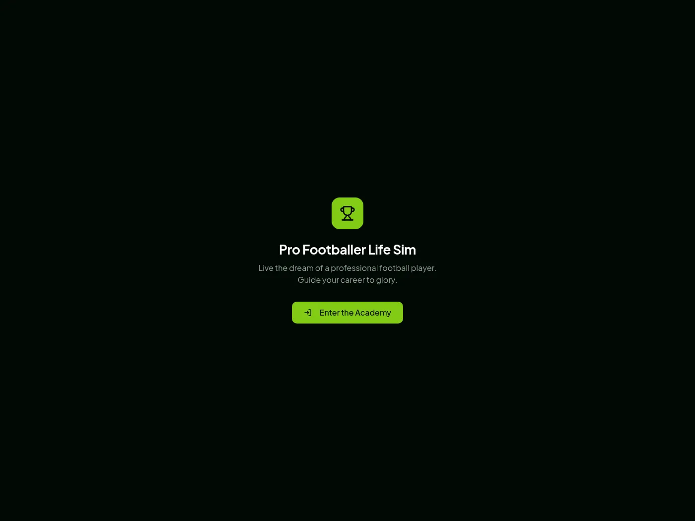 Pro Footballer Life Sim