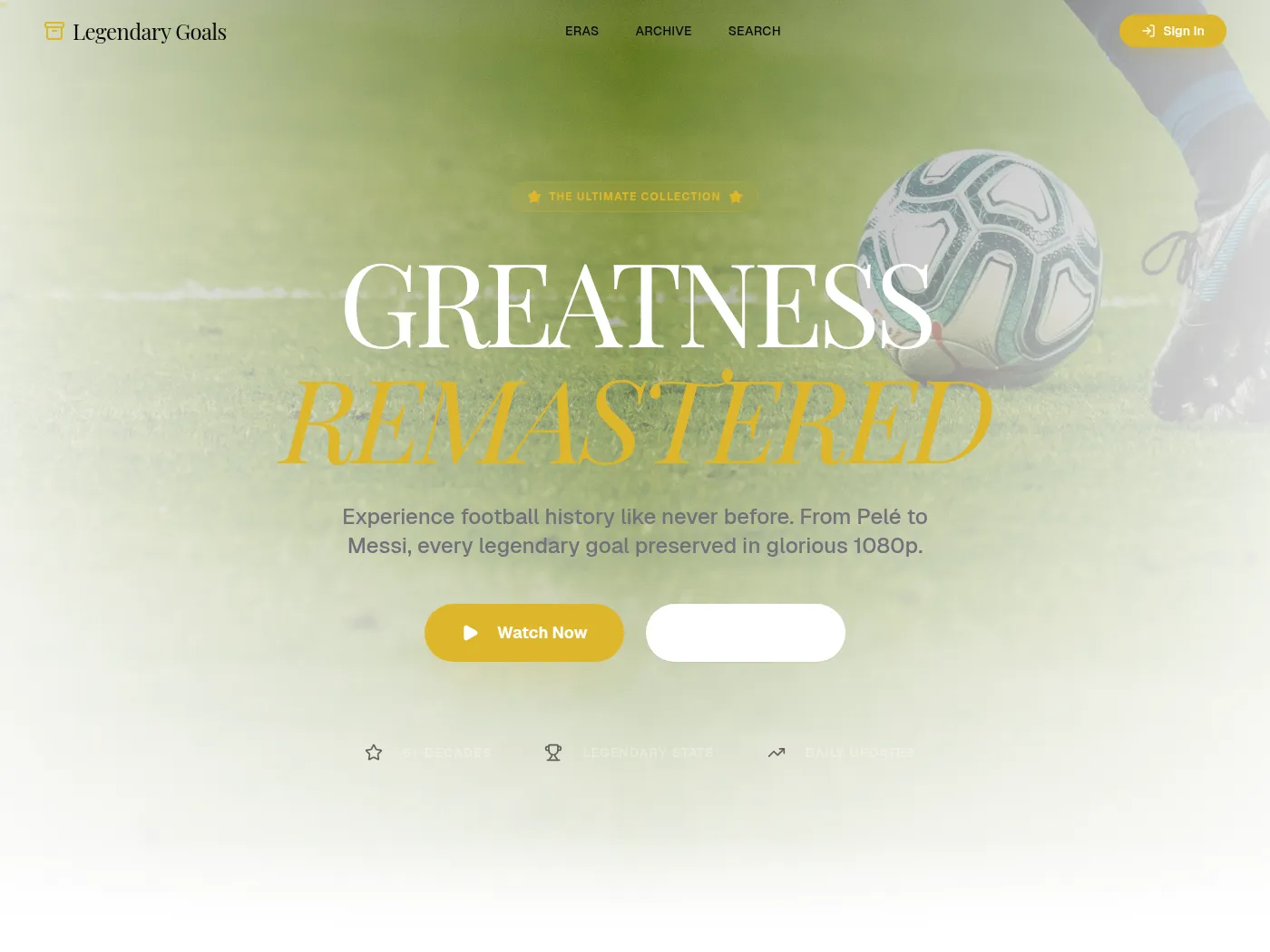 Legendary Goals Archive