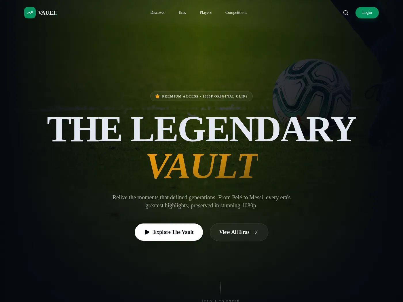 Legendary Football Vault