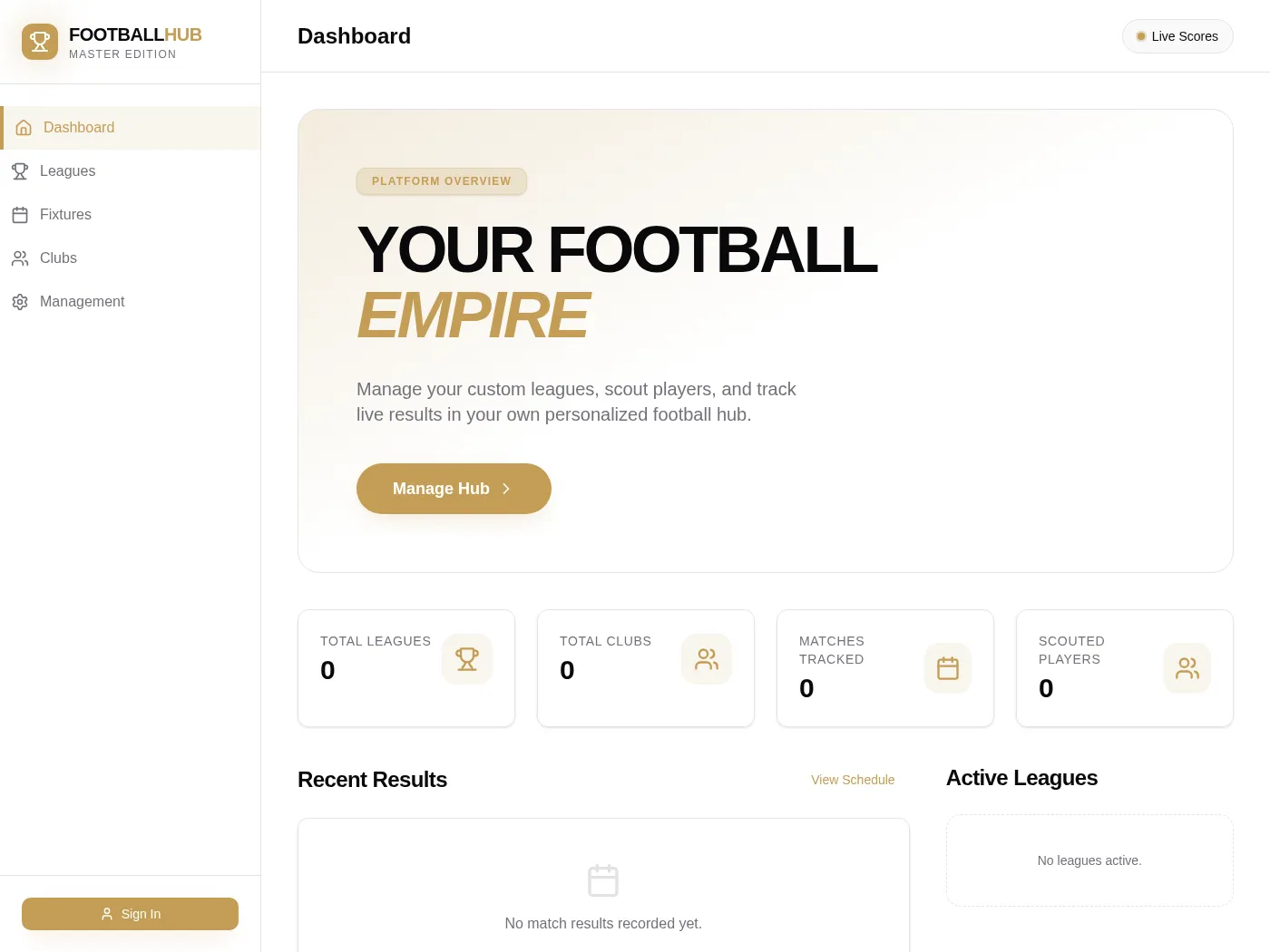 Custom Football Hub