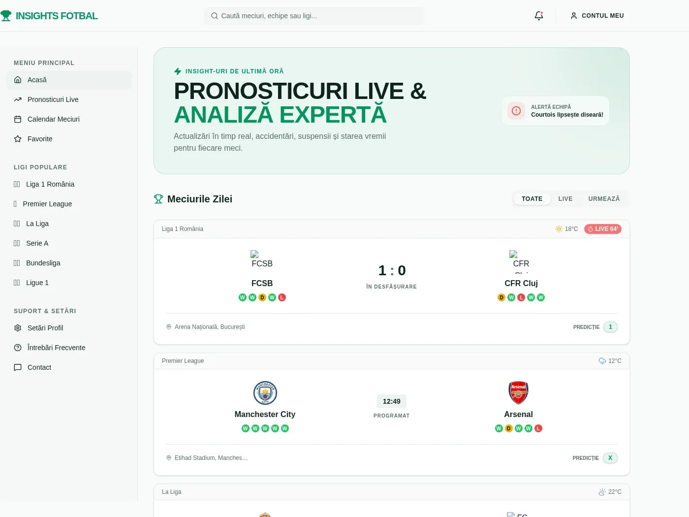 Football Live Insights