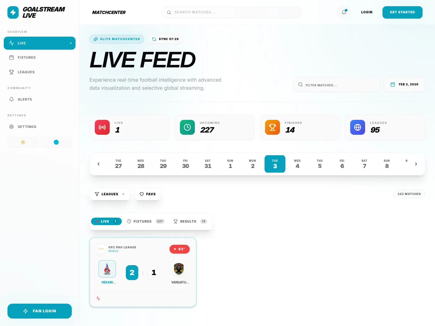 GoalStream Live Platform (Remix)