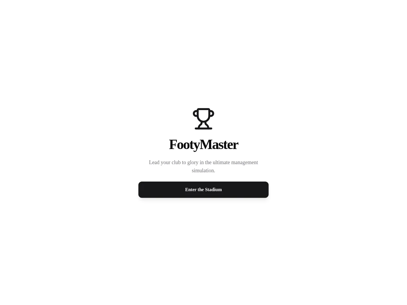 FootyMaster Manager