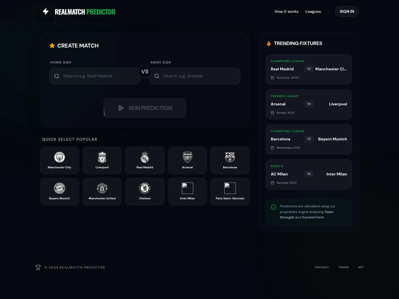 RealMatch Predictor