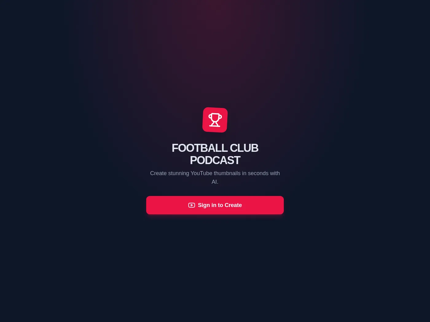 Football Club Podcast Art