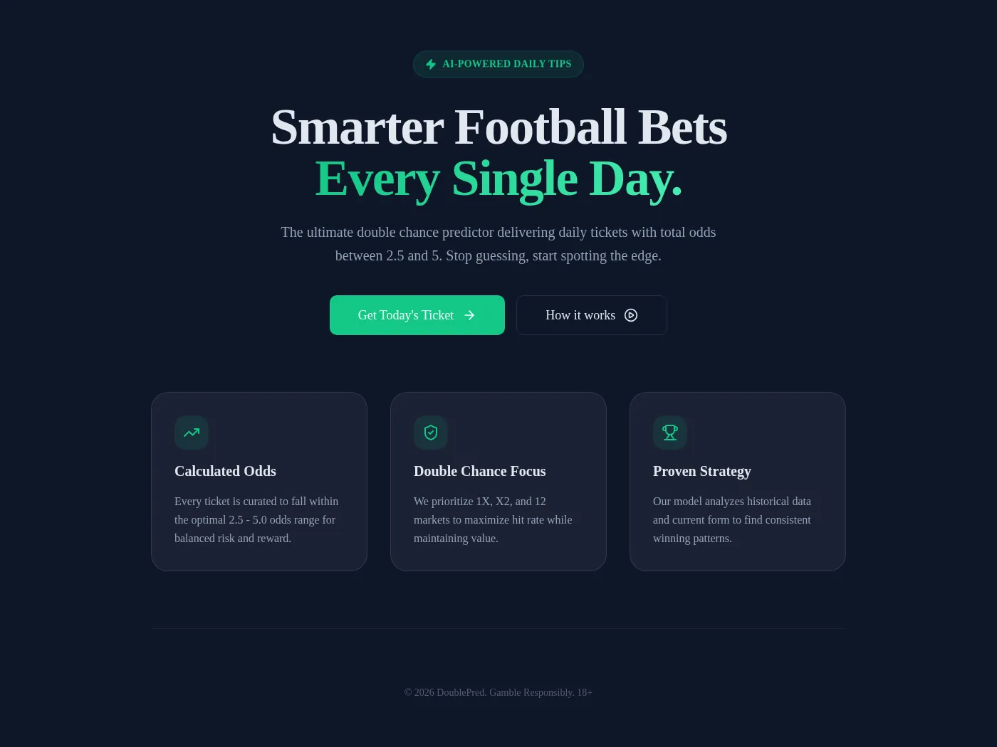 Daily Double Chance Predictor