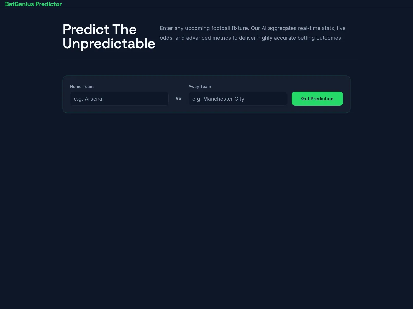 BetGenius Predictor