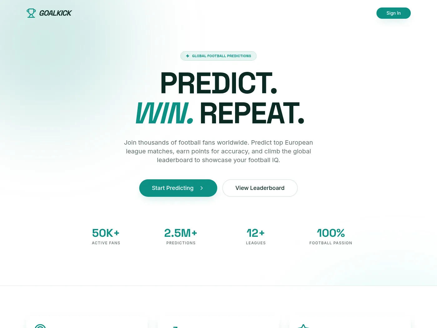 GoalKick Predictor