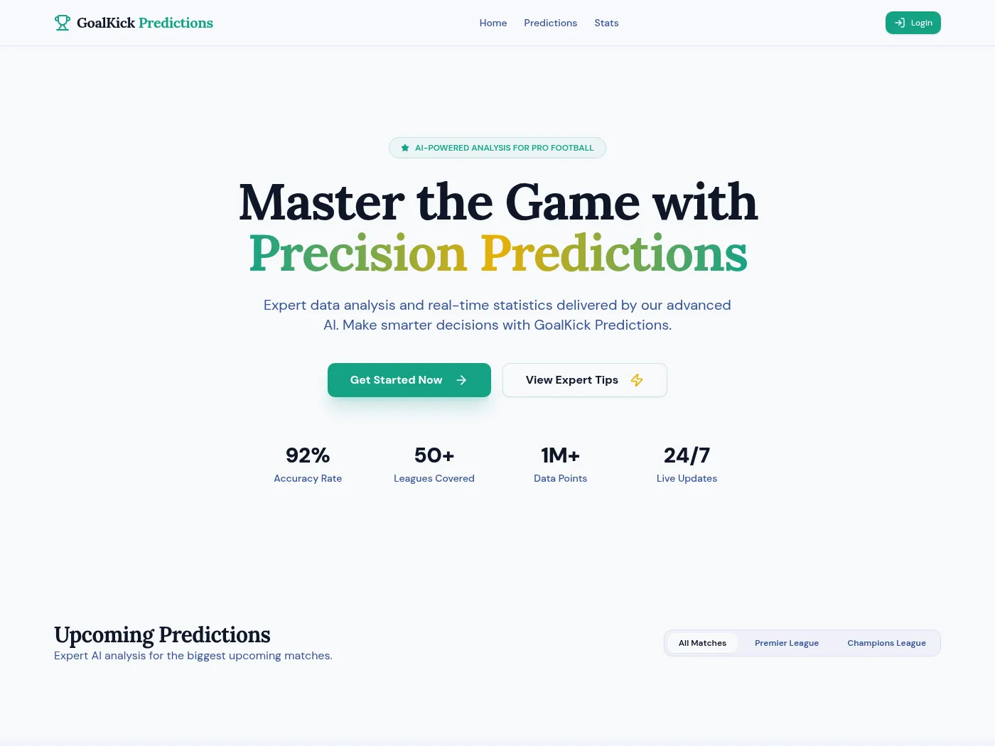 GoalKick Predictions