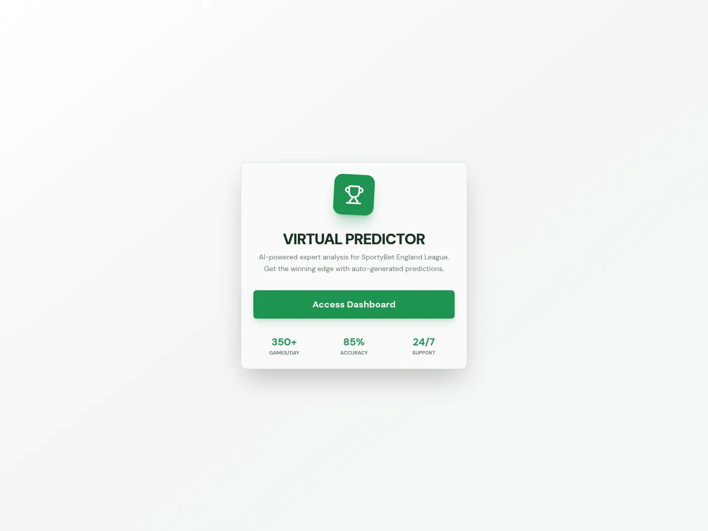 Virtual Football Predictor