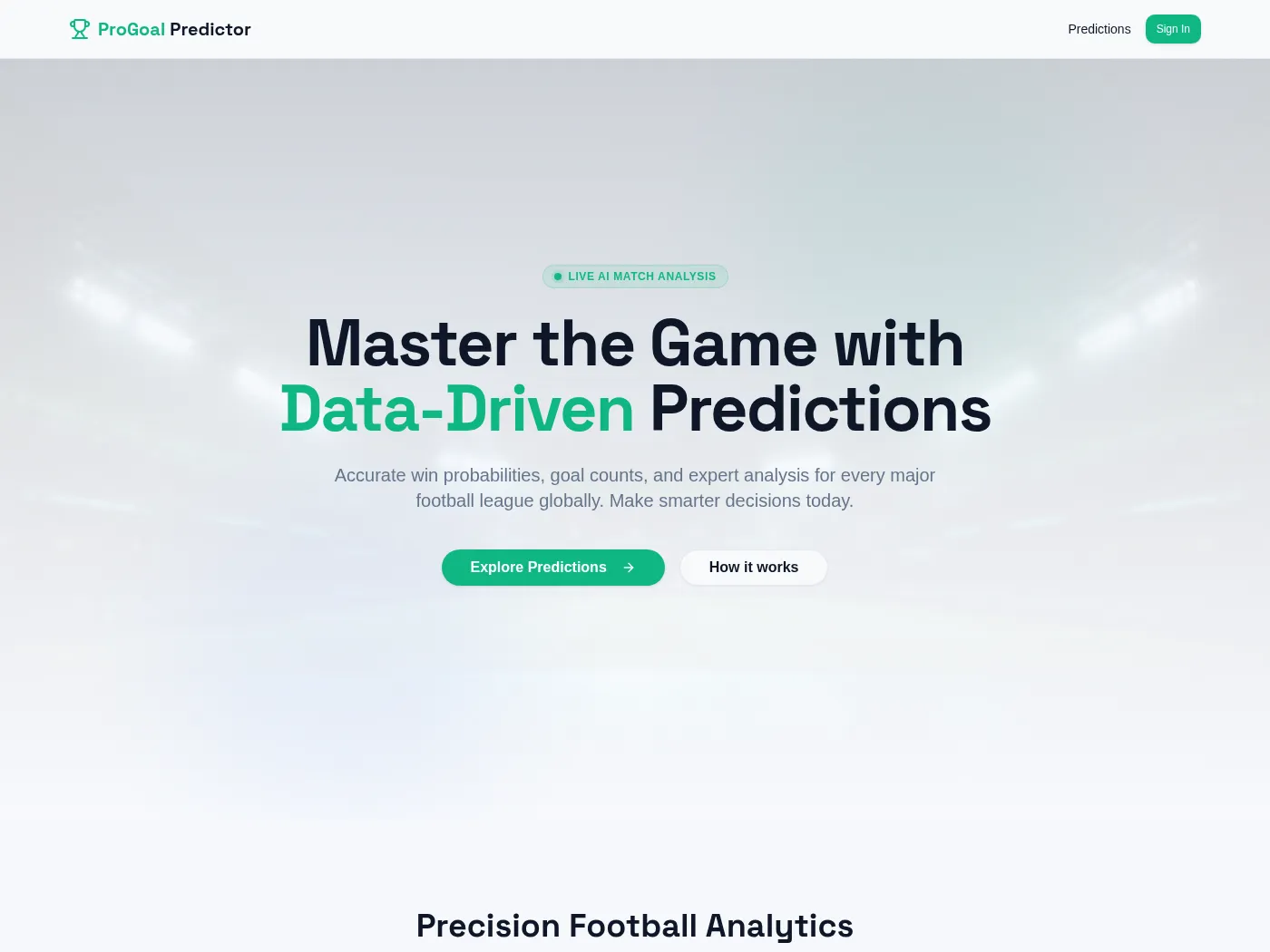 ProGoal Predictor