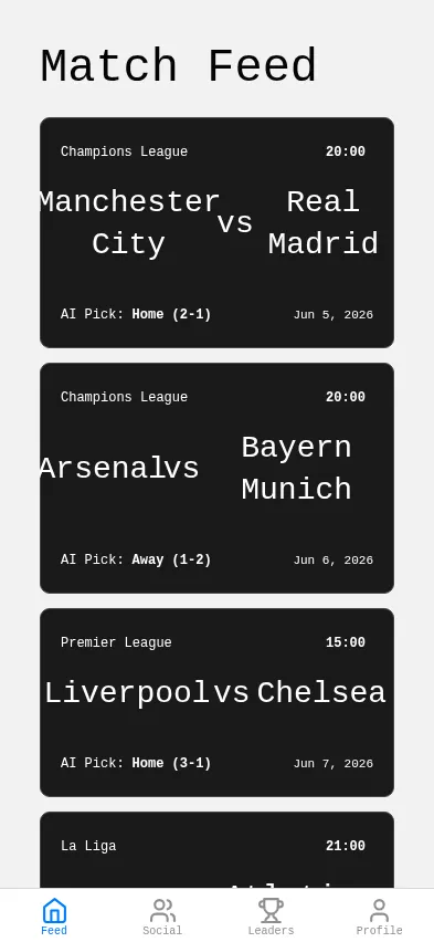 GoalPredict Social